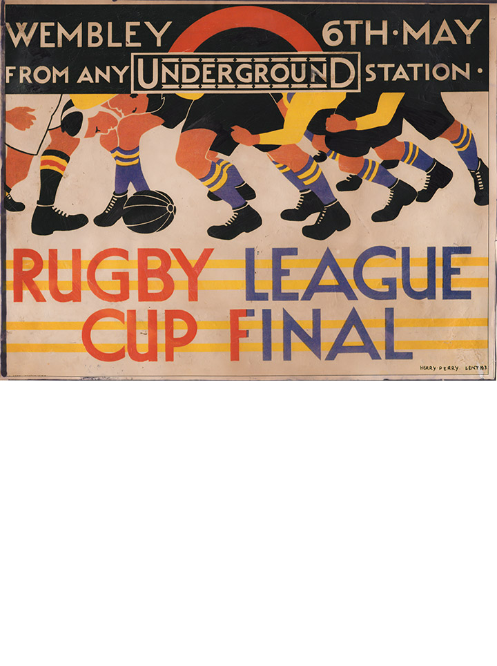 Rugby League Cup Final – London Underground Panel Poster | Posh Prints